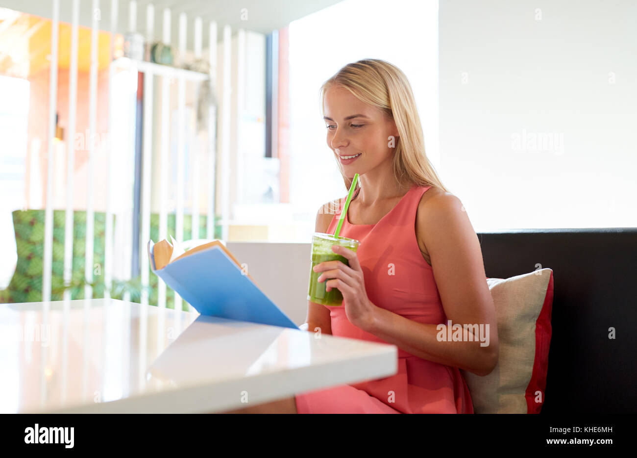 Woman juice book hi-res stock photography and images - Alamy