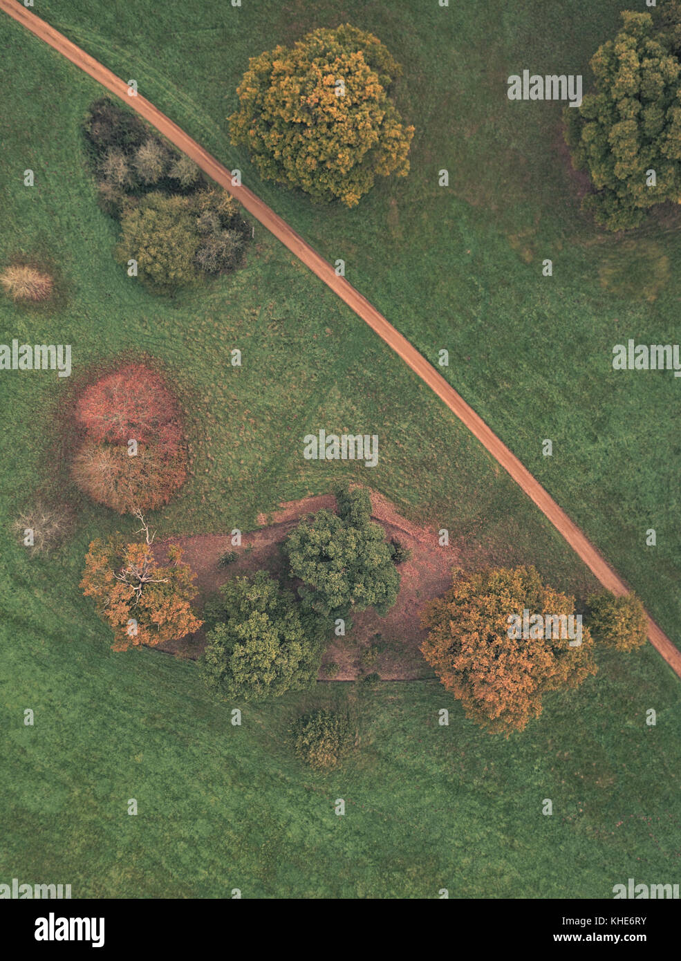 Aerial view of footpath hi-res stock photography and images - Alamy