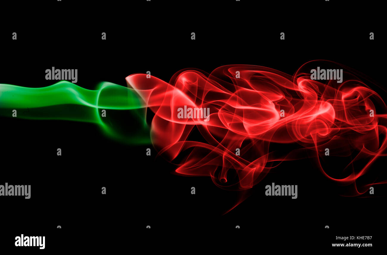 National smoke flag of Portugal isolated on black background Stock ...