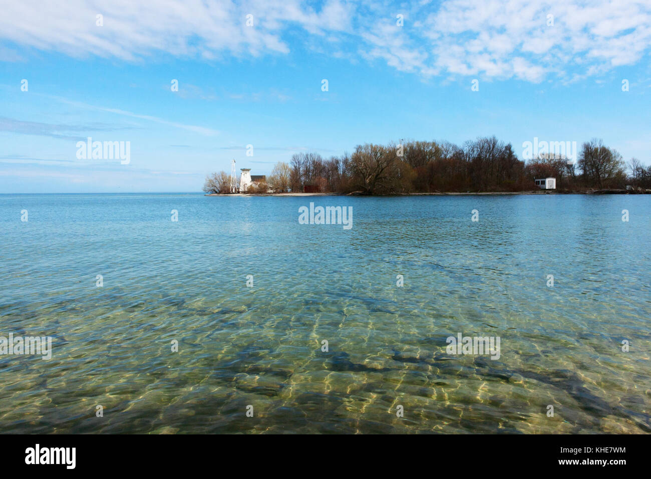 Lake and lighthouse in Prince Edward County, Ontario Stock Photo - Alamy