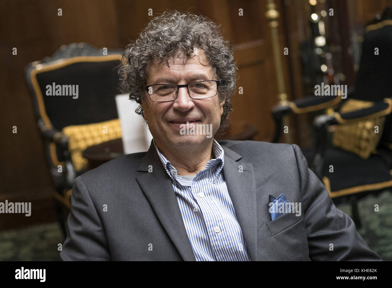 Sergei Radchenko during a photo shoot at the Palace Hotel in Madrid ...