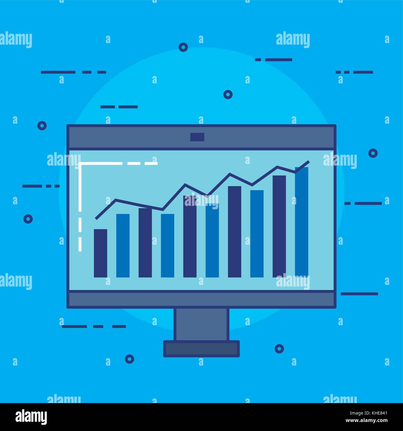 Monitor progress Stock Vector Images - Alamy