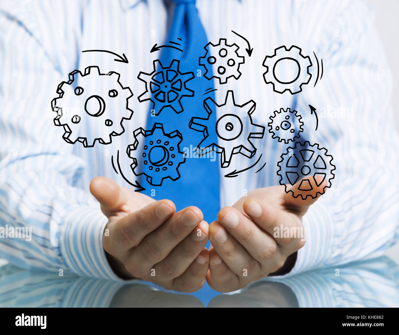 Concept of teamwork and cooperation Stock Photo - Alamy