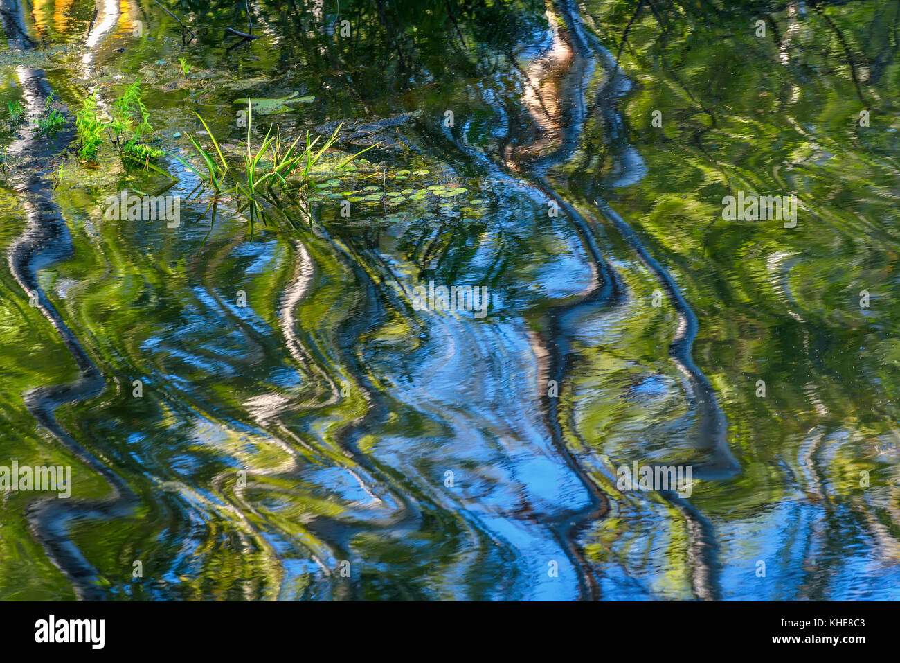 Colorful abstract bright decorative background with ripples, waves and ...