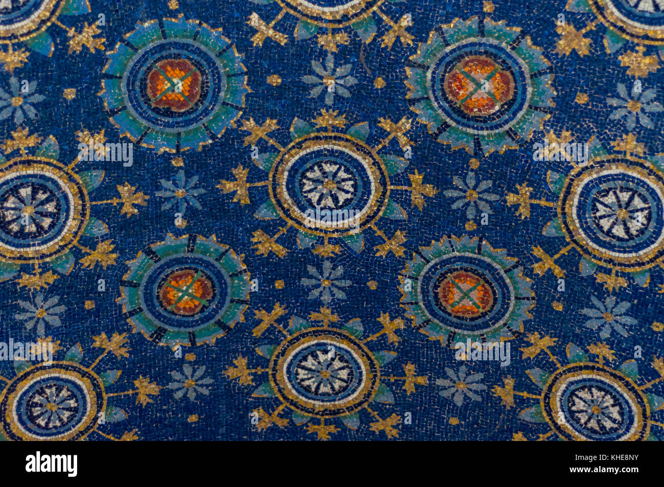 Ceiling Mosaic, Galla Placidia mausoleum, Ravenna Stock Photo - Alamy