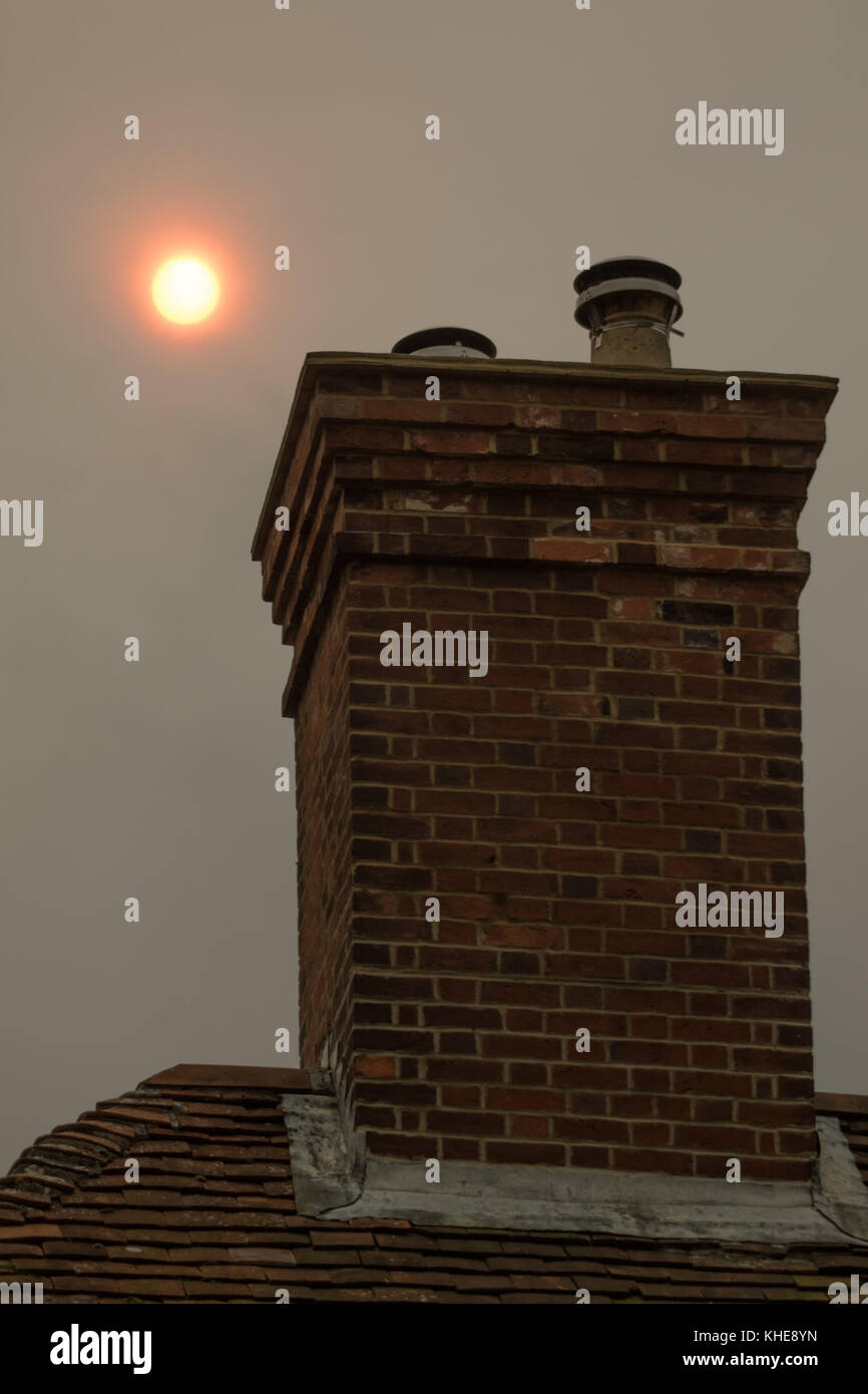 Red sun phenomenon 'caused by Hurricane Ophelia' Featuring: View Where ...