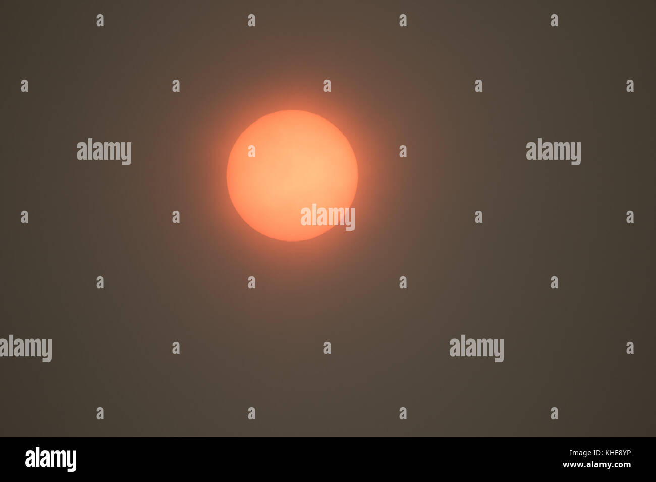 Red sun phenomenon 'caused by Hurricane Ophelia' Featuring: View Where ...