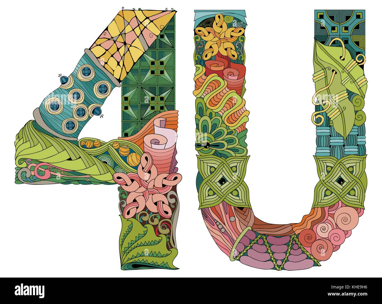 4u Stock Vector Images - Alamy
