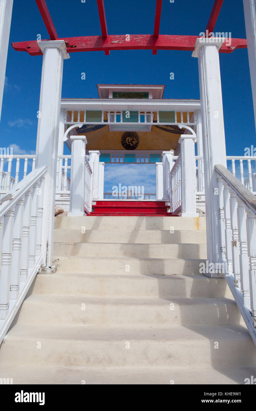 Cayo Santa Maria, Cuba - January 31,2017: Terrace above the swimming ...