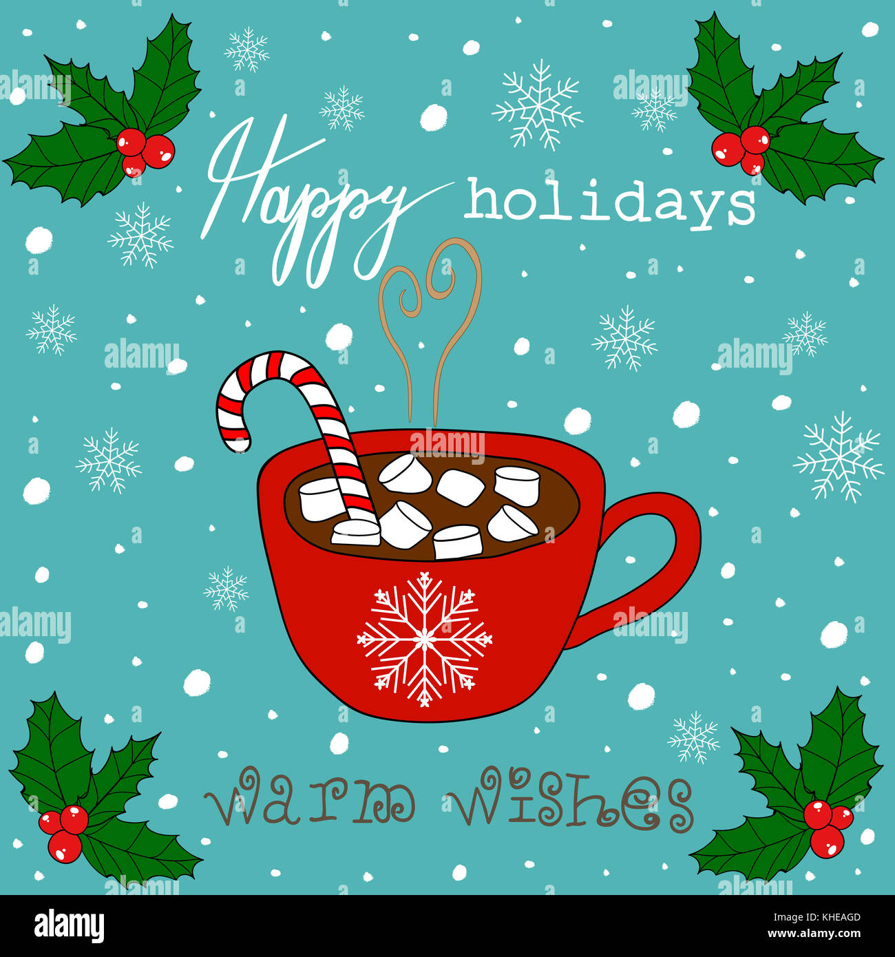 Hot chocolate doodle hi-res stock photography and images - Alamy