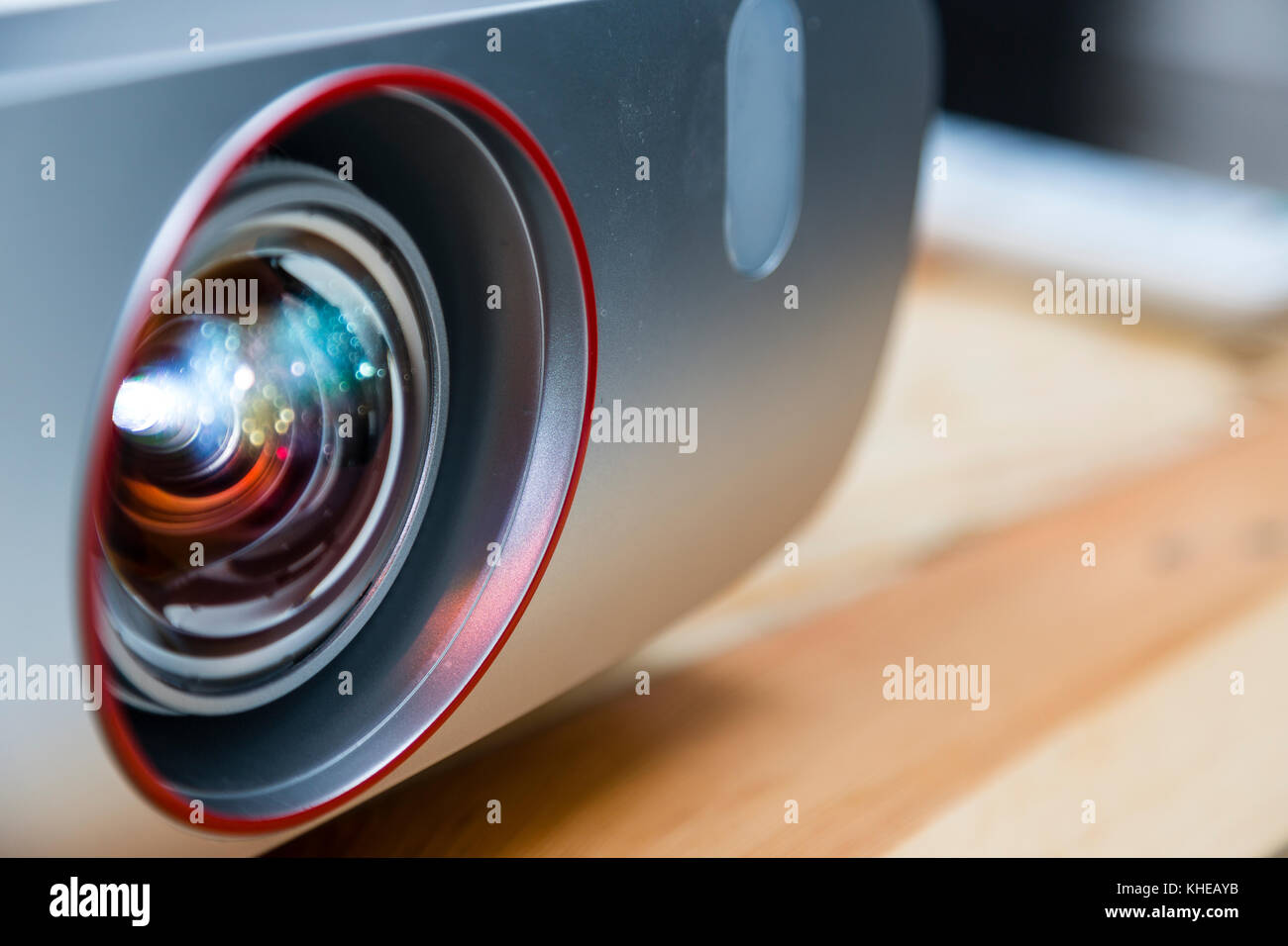 London, UK. Close up of lens of BenQ W1210ST projector Stock Photo - Alamy