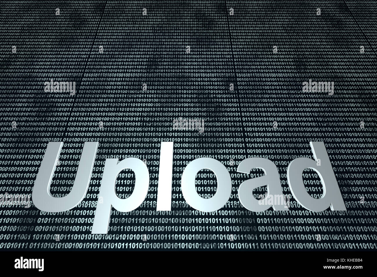 Digital Upload. 3D rendered background Stock Photo - Alamy