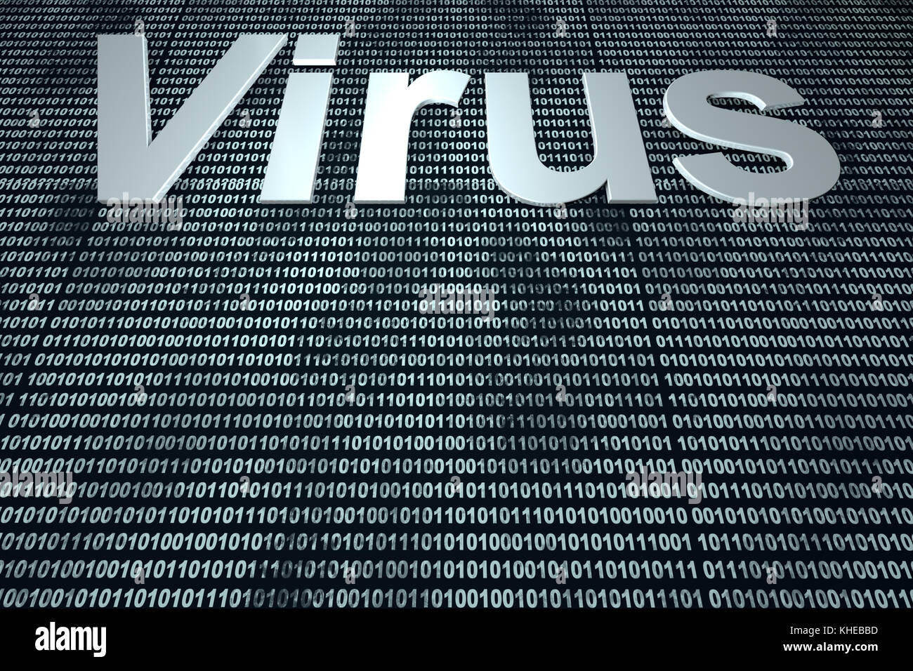Digital Virus. 3D rendered background Stock Photo - Alamy