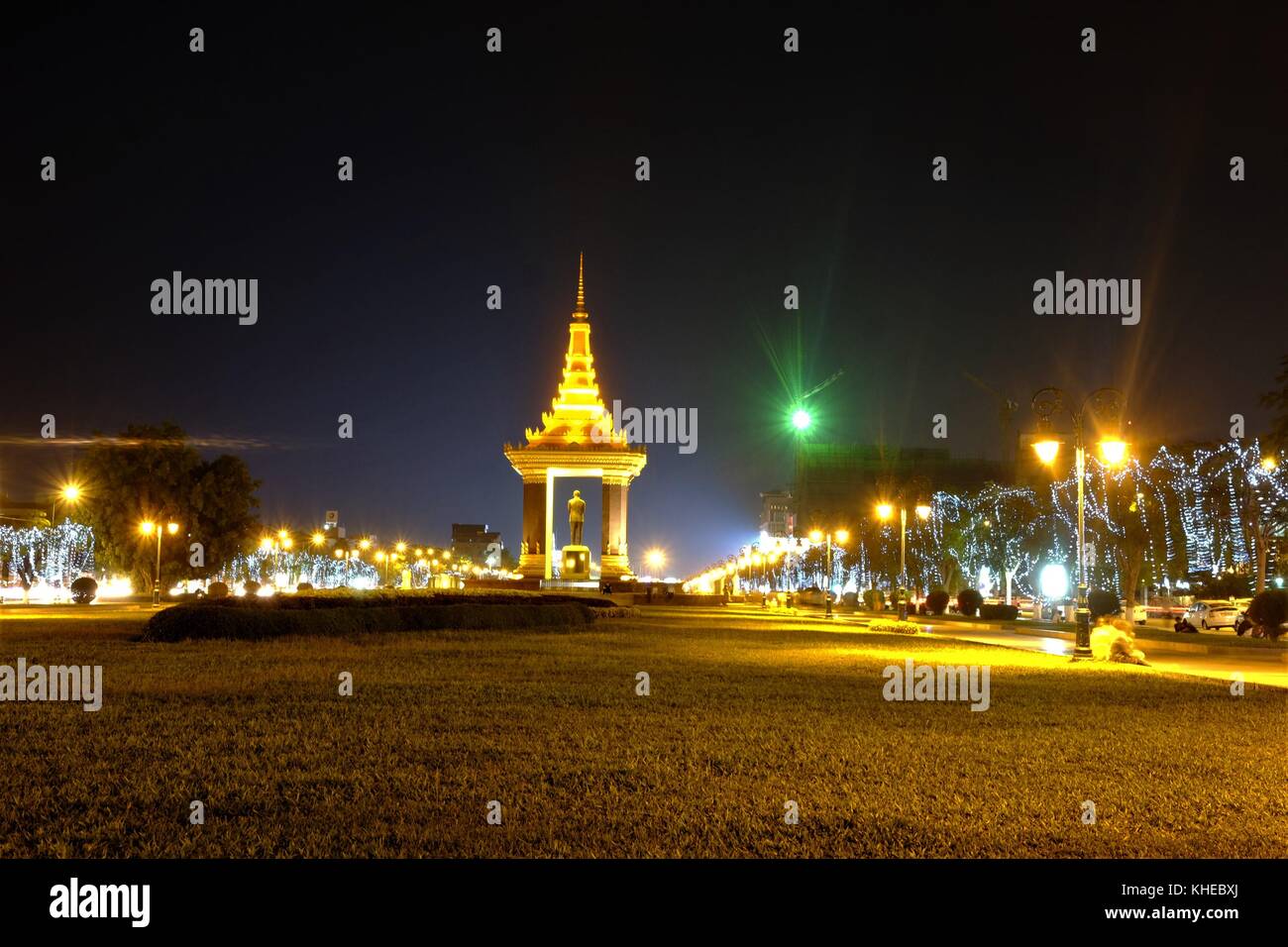 flood light monument at night Stock Photo - Alamy