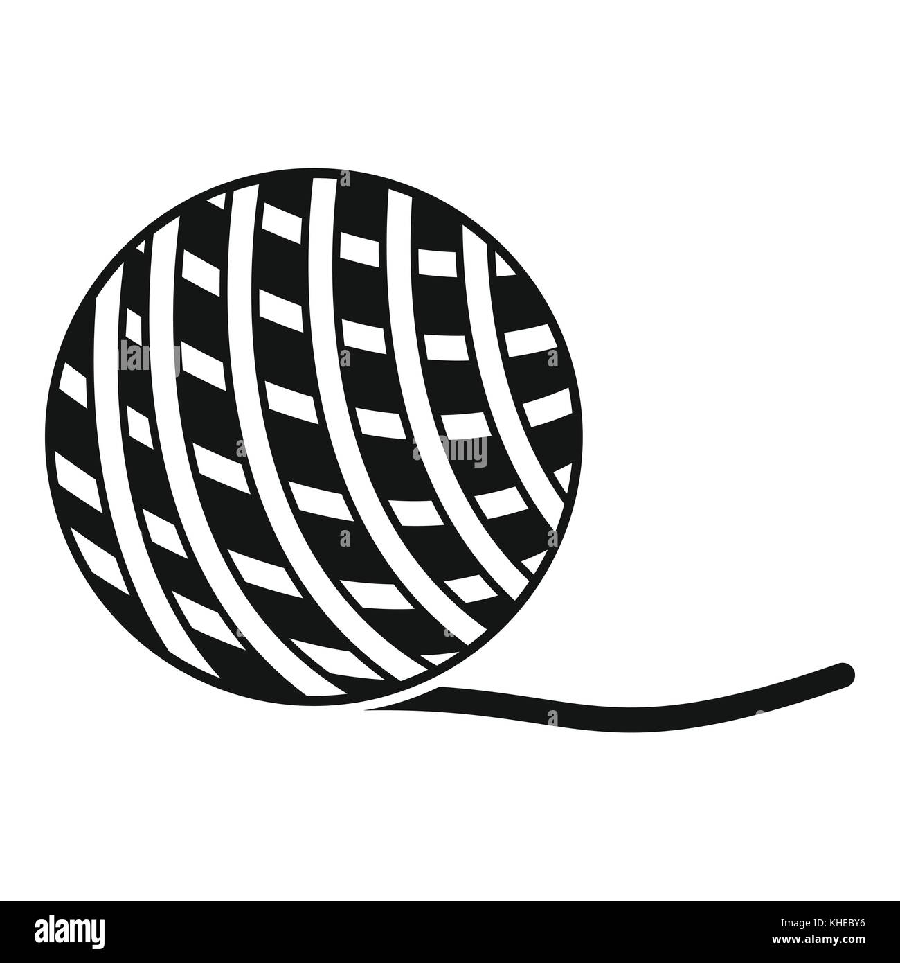 Yarn ball toy for cat icon, simple style Stock Vector Image & Art - Alamy