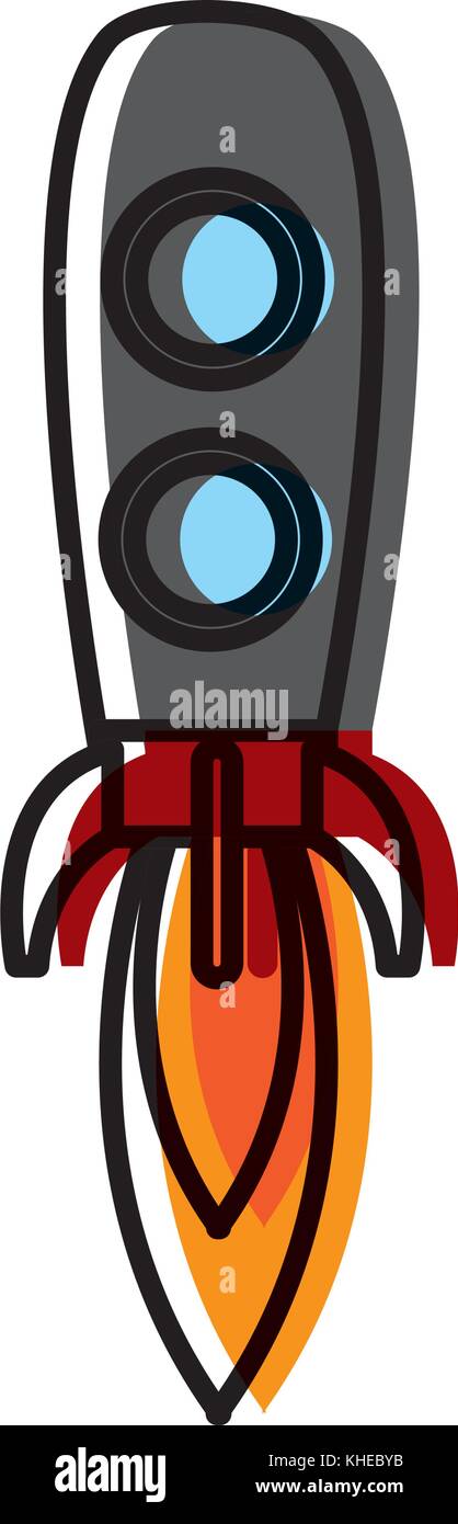 Spaceship rocket symbol Stock Vector Image & Art - Alamy