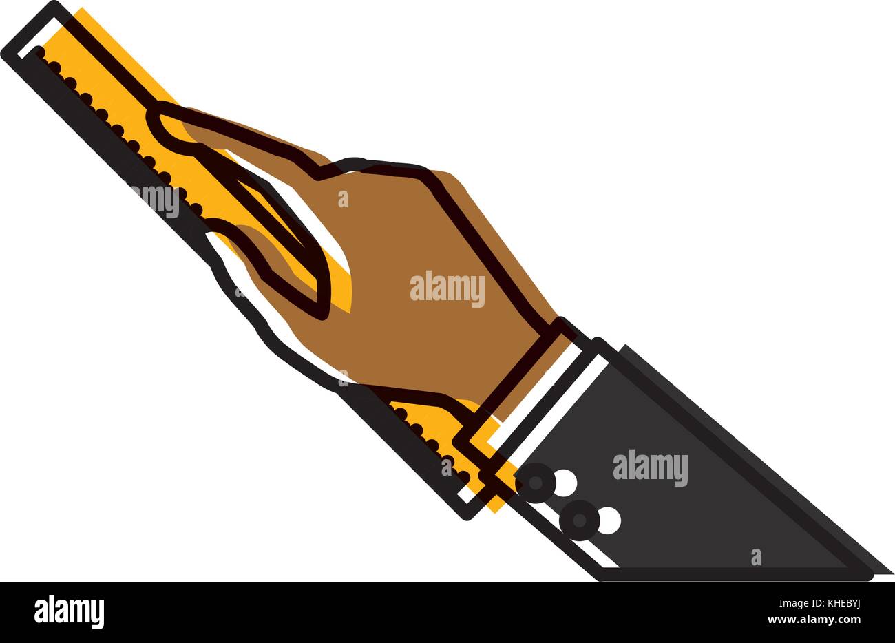 Hand with ruler Stock Vector Image & Art - Alamy