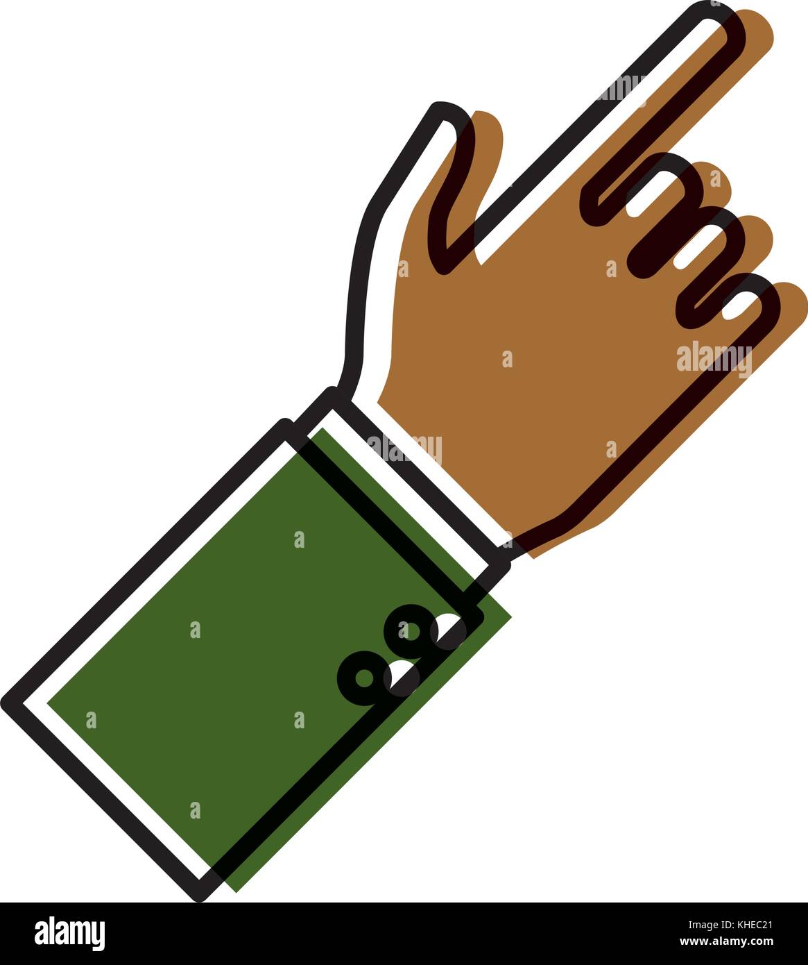 Hand with finger up Stock Vector Image & Art - Alamy