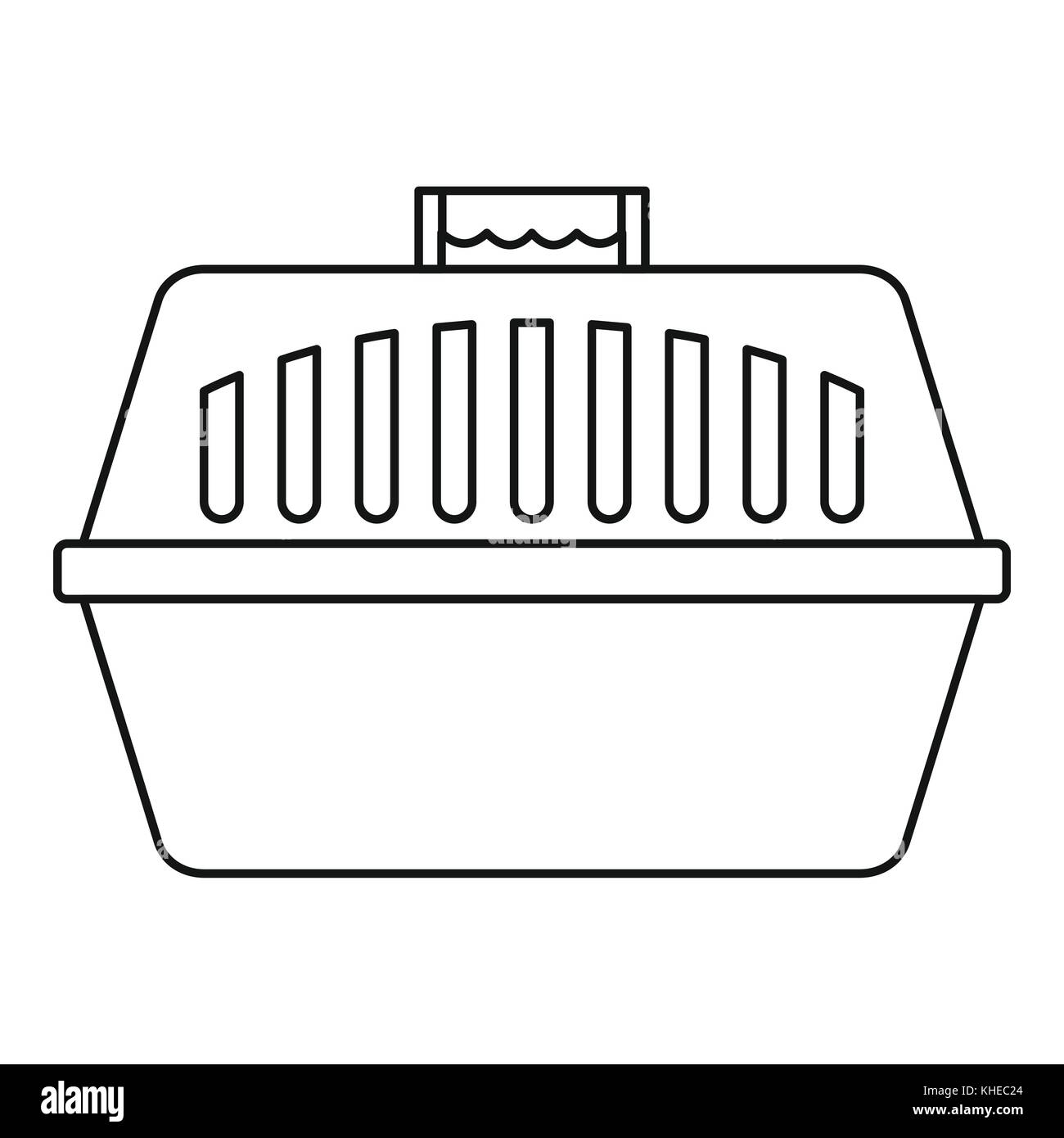 Black pet carry case icon Stock Vector Images - Alamy