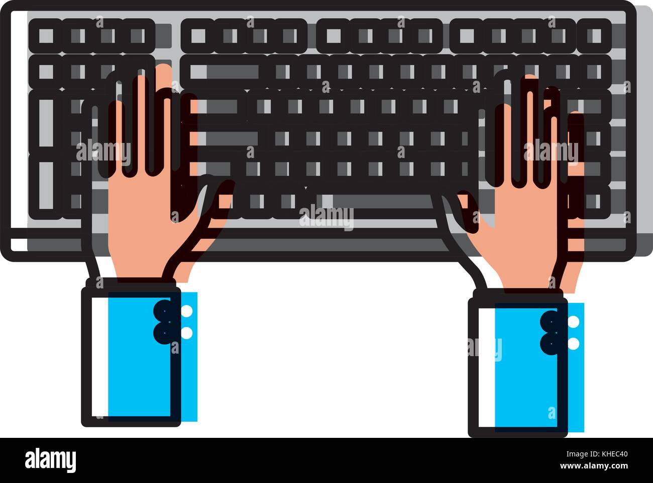Keypad hands Stock Vector Images - Alamy