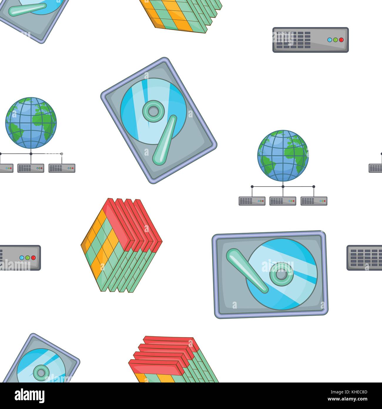 Computer repair pattern, cartoon style Stock Vector Image & Art - Alamy