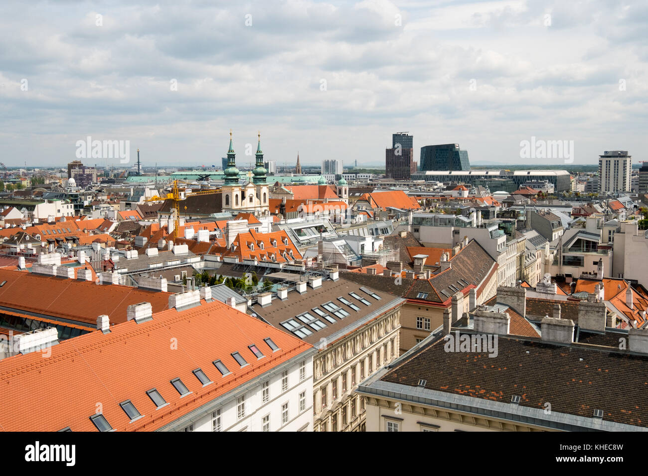 Vienna, Austria aerial landscape Stock Photo - Alamy