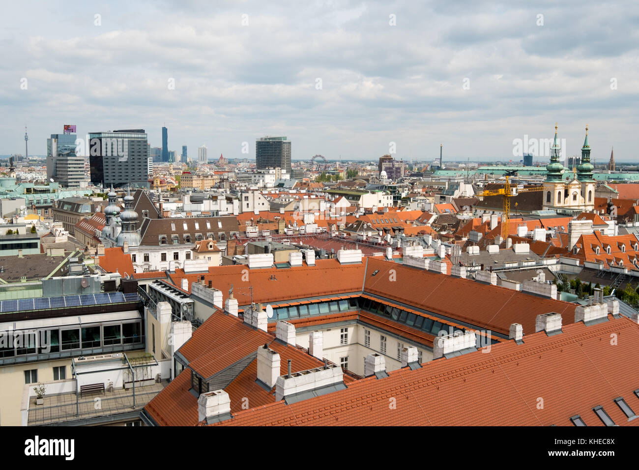 Vienna, Austria aerial landscape Stock Photo - Alamy