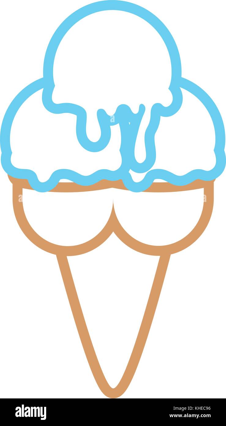 ice cream cone vector illustration Stock Vector Image & Art - Alamy