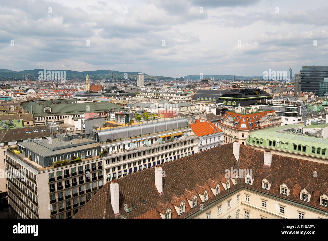 Vienna, Austria aerial landscape Stock Photo - Alamy