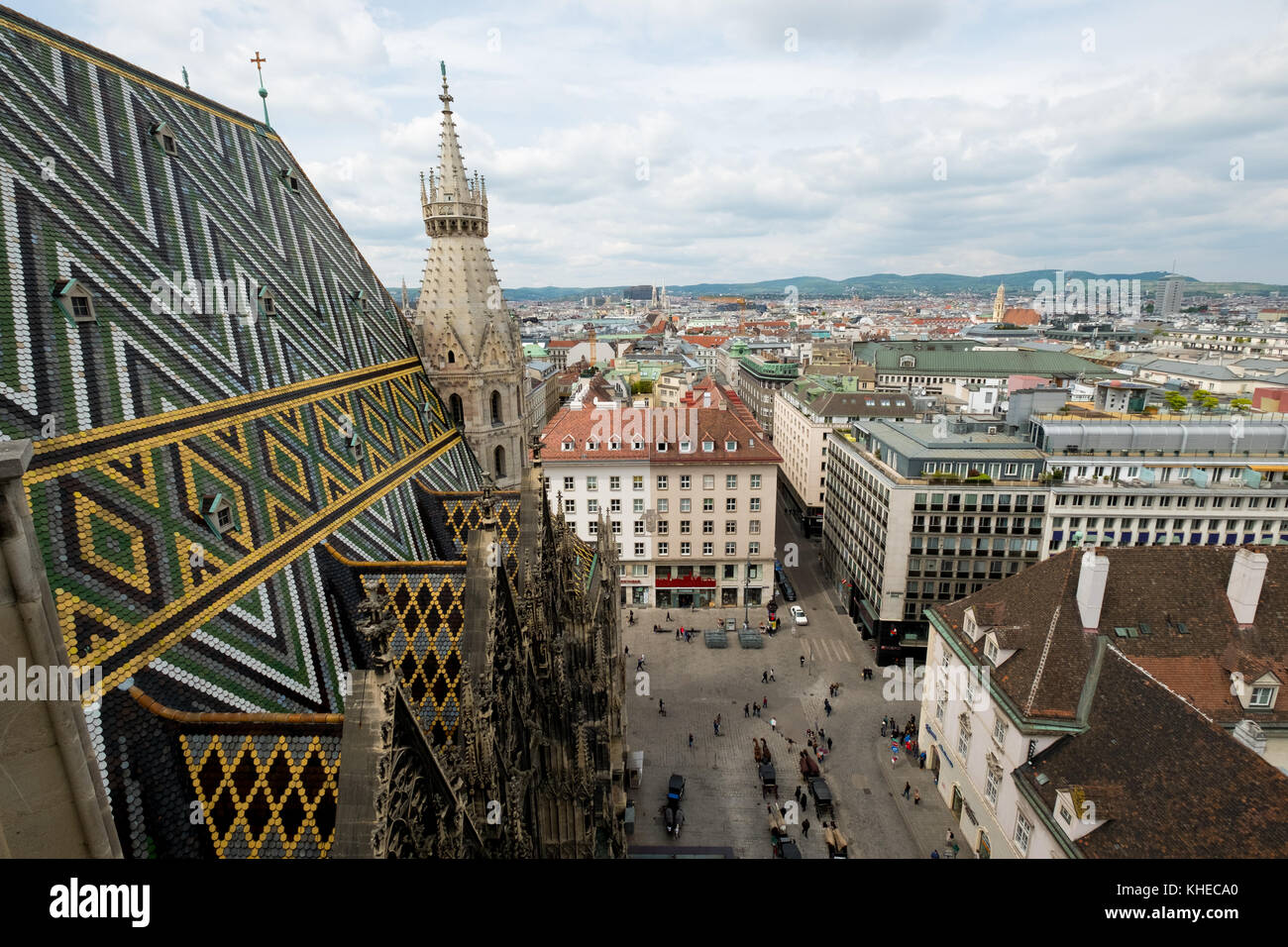 Vienna, Austria aerial landscape Stock Photo - Alamy
