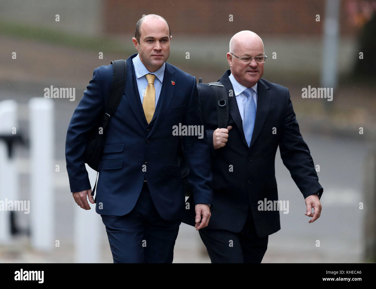 Emile cilliers left arrives at winchester crown court hi-res stock ...