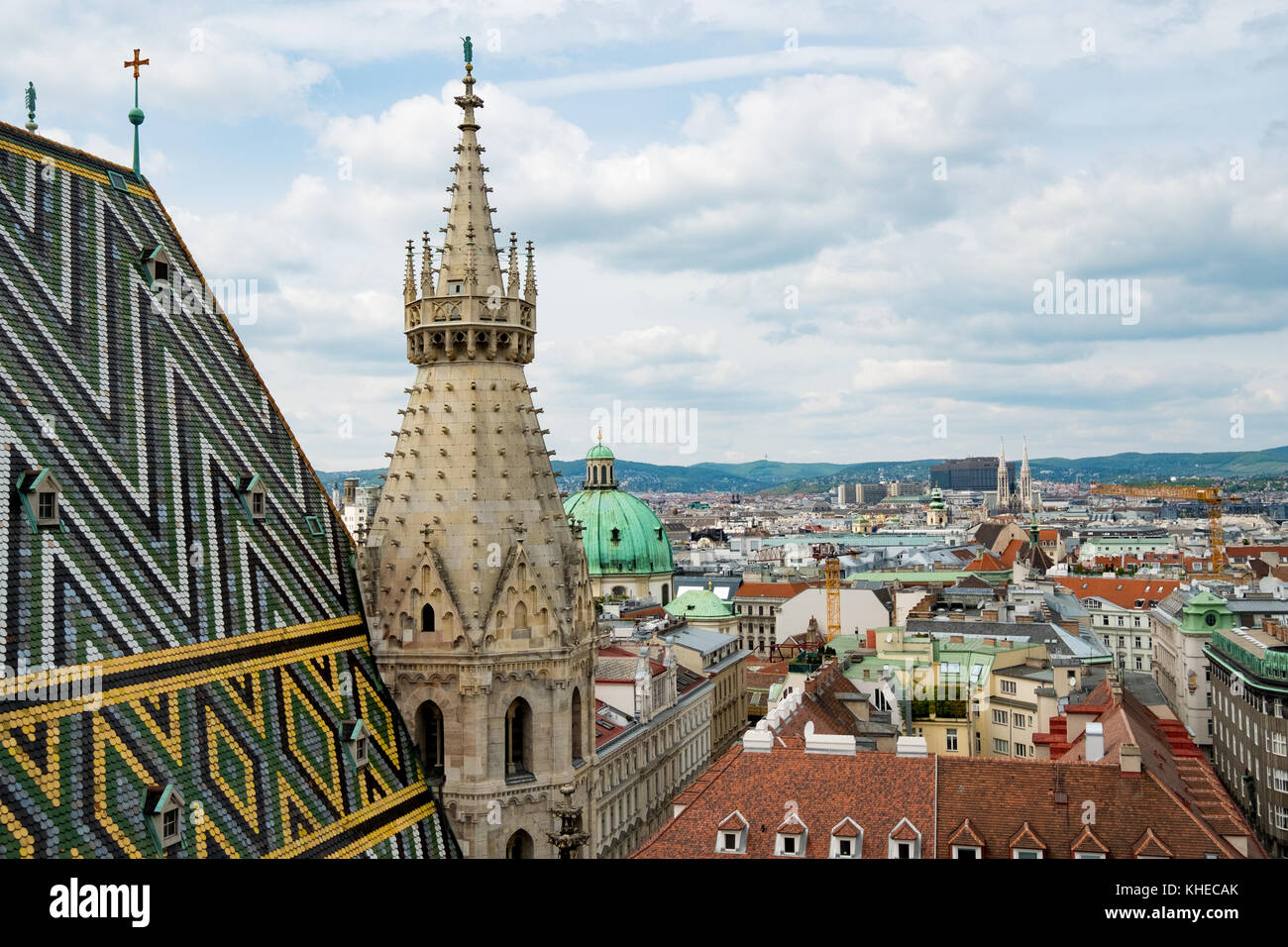 Vienna, Austria aerial landscape Stock Photo - Alamy