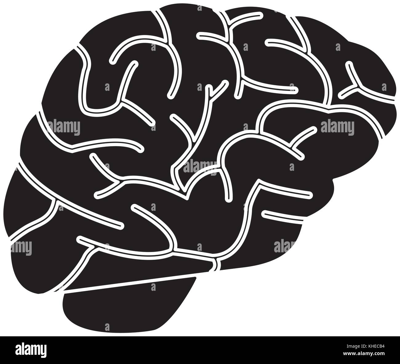 Human brain symbol Stock Vector Image & Art - Alamy