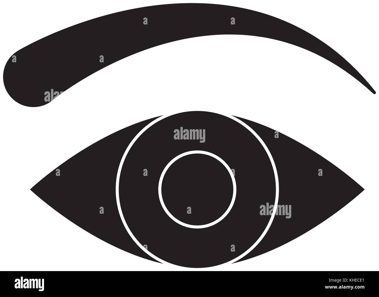 Human eye symbol Stock Vector Image & Art - Alamy