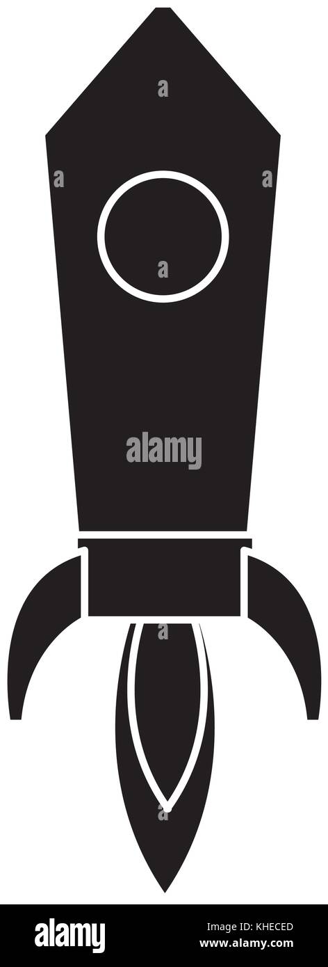 Spaceship rocket symbol Stock Vector Image & Art - Alamy