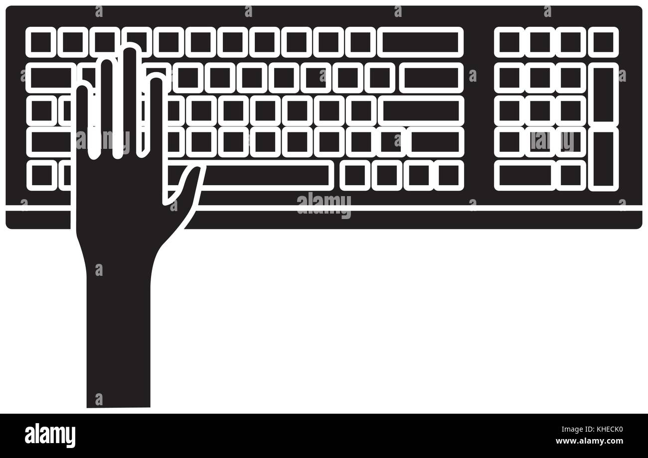 Keyboard writing Stock Vector Images - Alamy