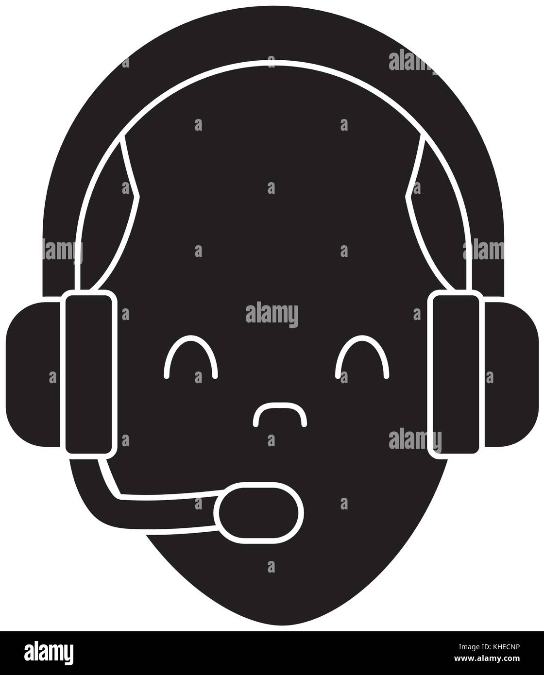 Call center man avatar Stock Vector Image & Art - Alamy