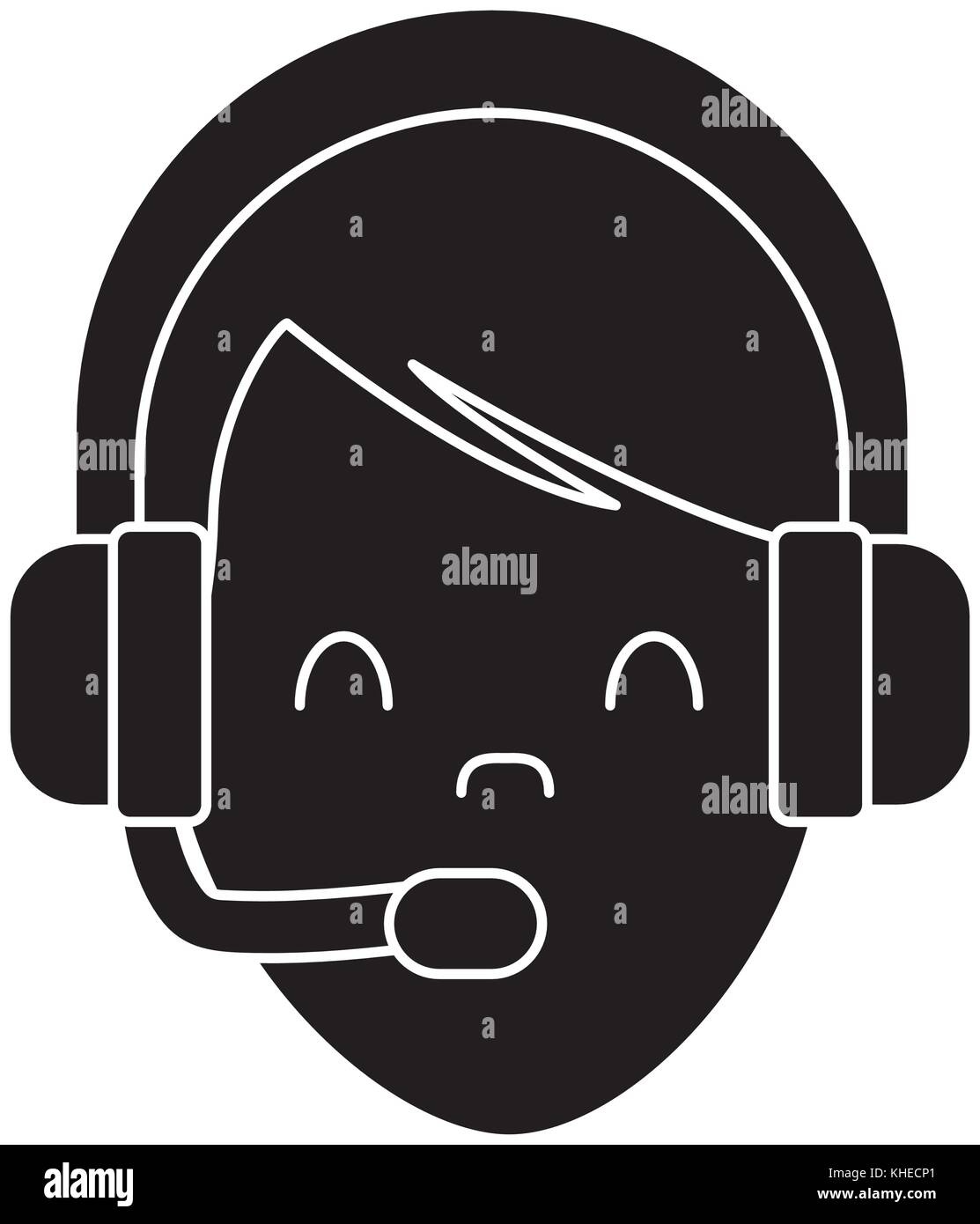 Call center man avatar Stock Vector Image & Art - Alamy