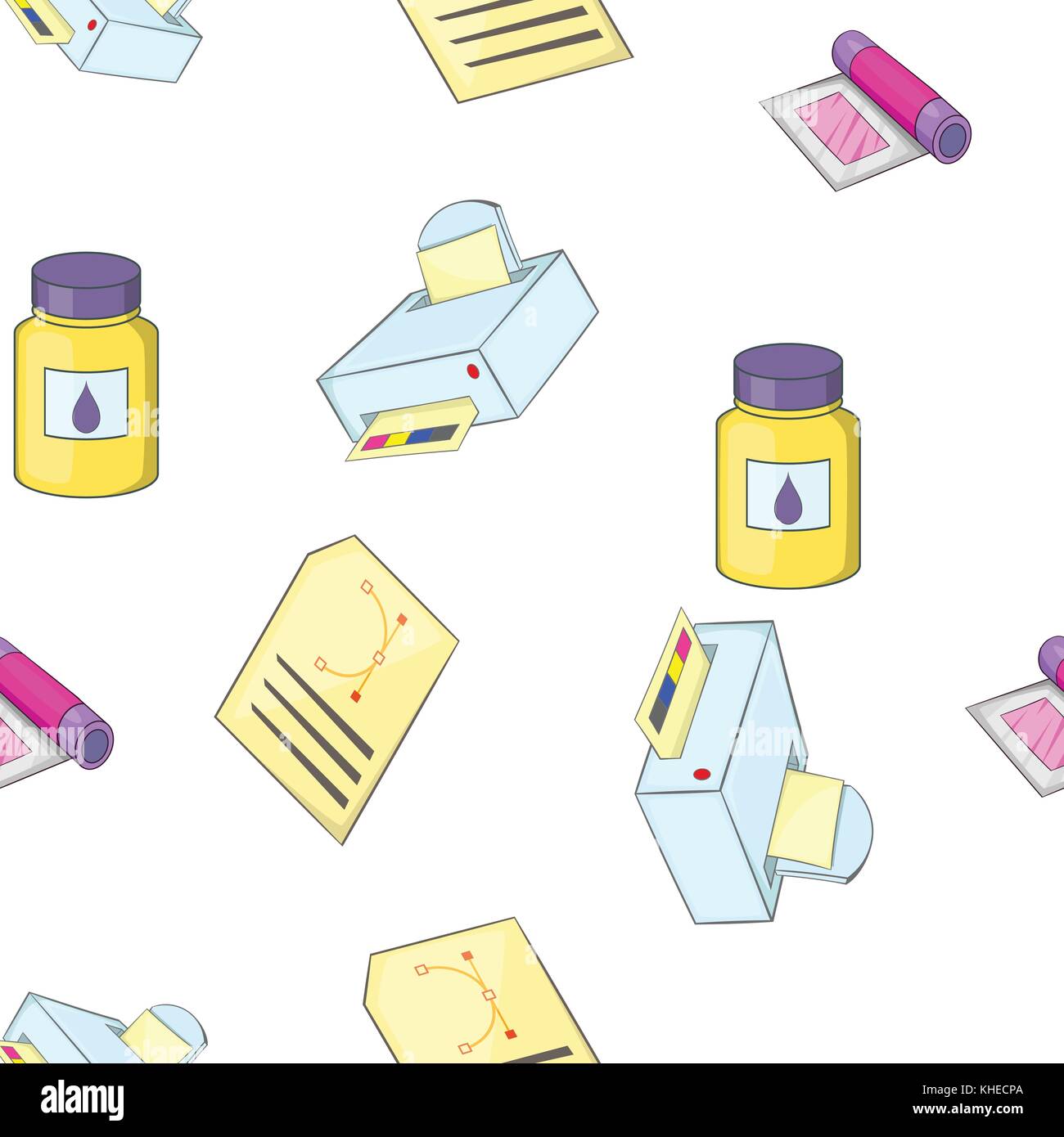 Print pattern, cartoon style Stock Vector Image & Art - Alamy