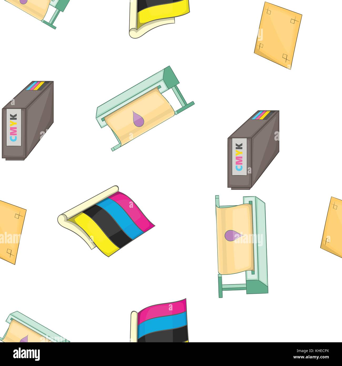 Fabric printing machine Stock Vector Images - Alamy