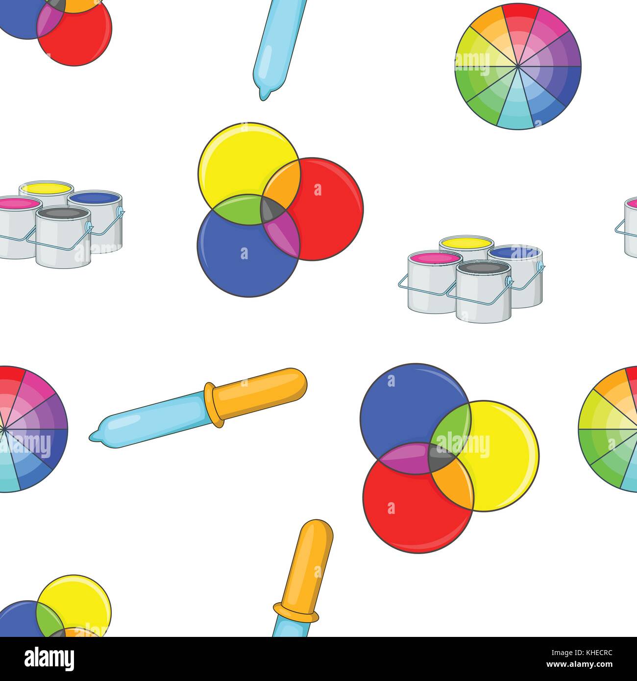 Printing services pattern, cartoon style Stock Vector Image & Art - Alamy