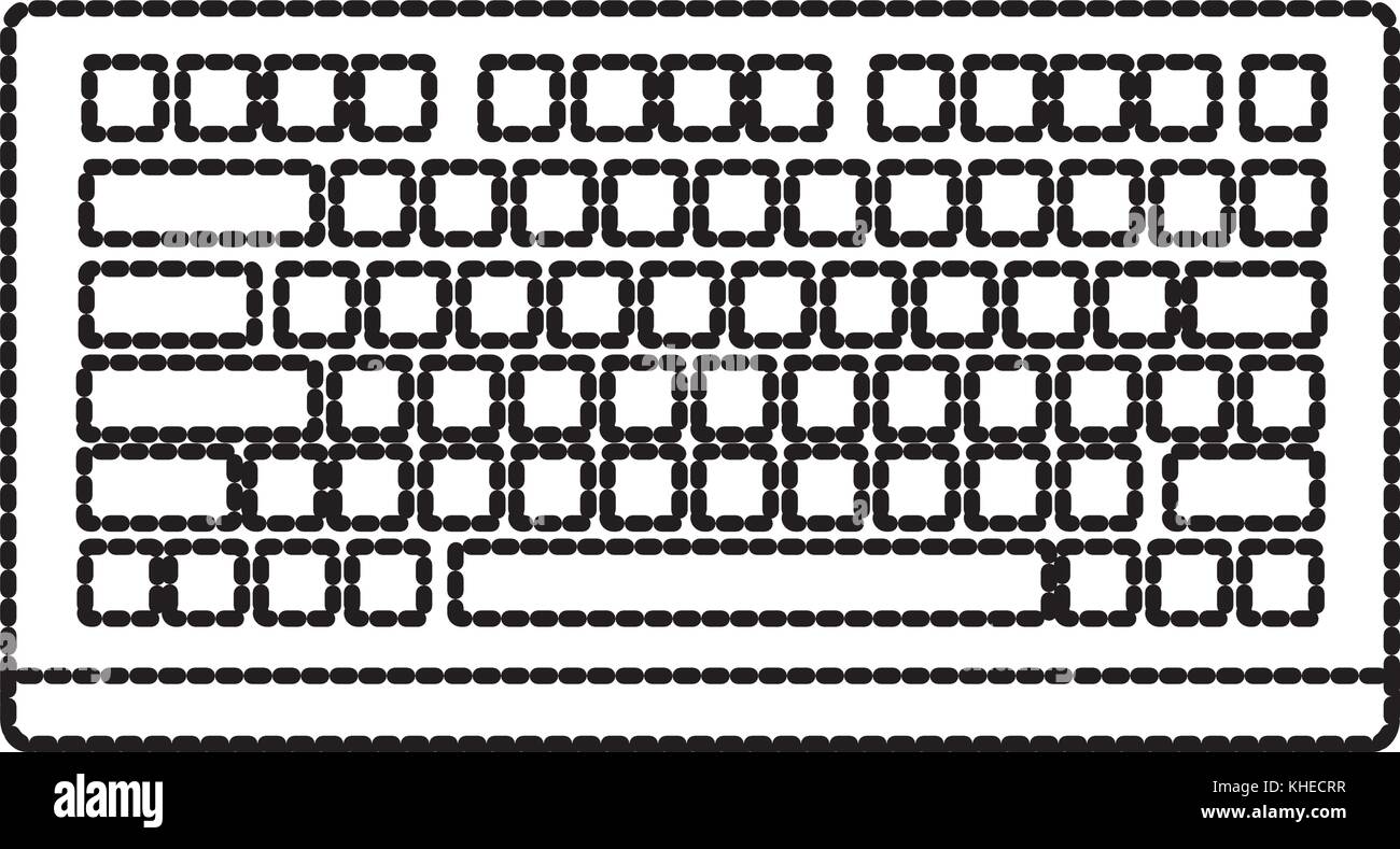 PC keyboard device Stock Vector Image & Art - Alamy