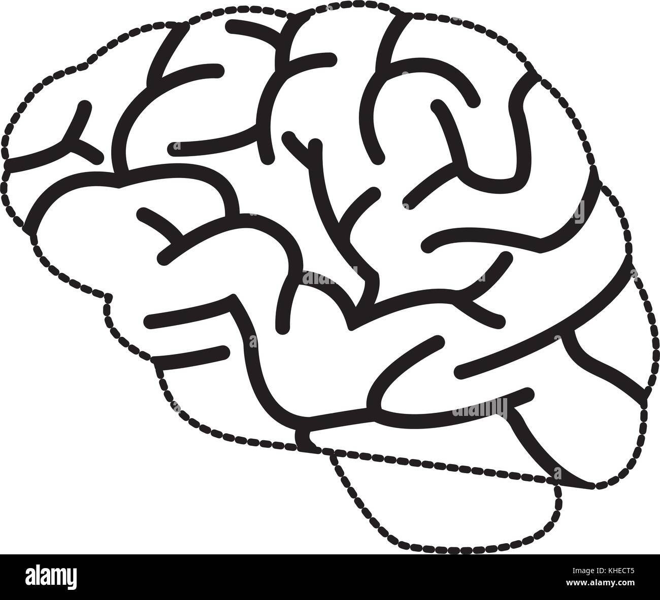 Human brain symbol Stock Vector Image & Art - Alamy