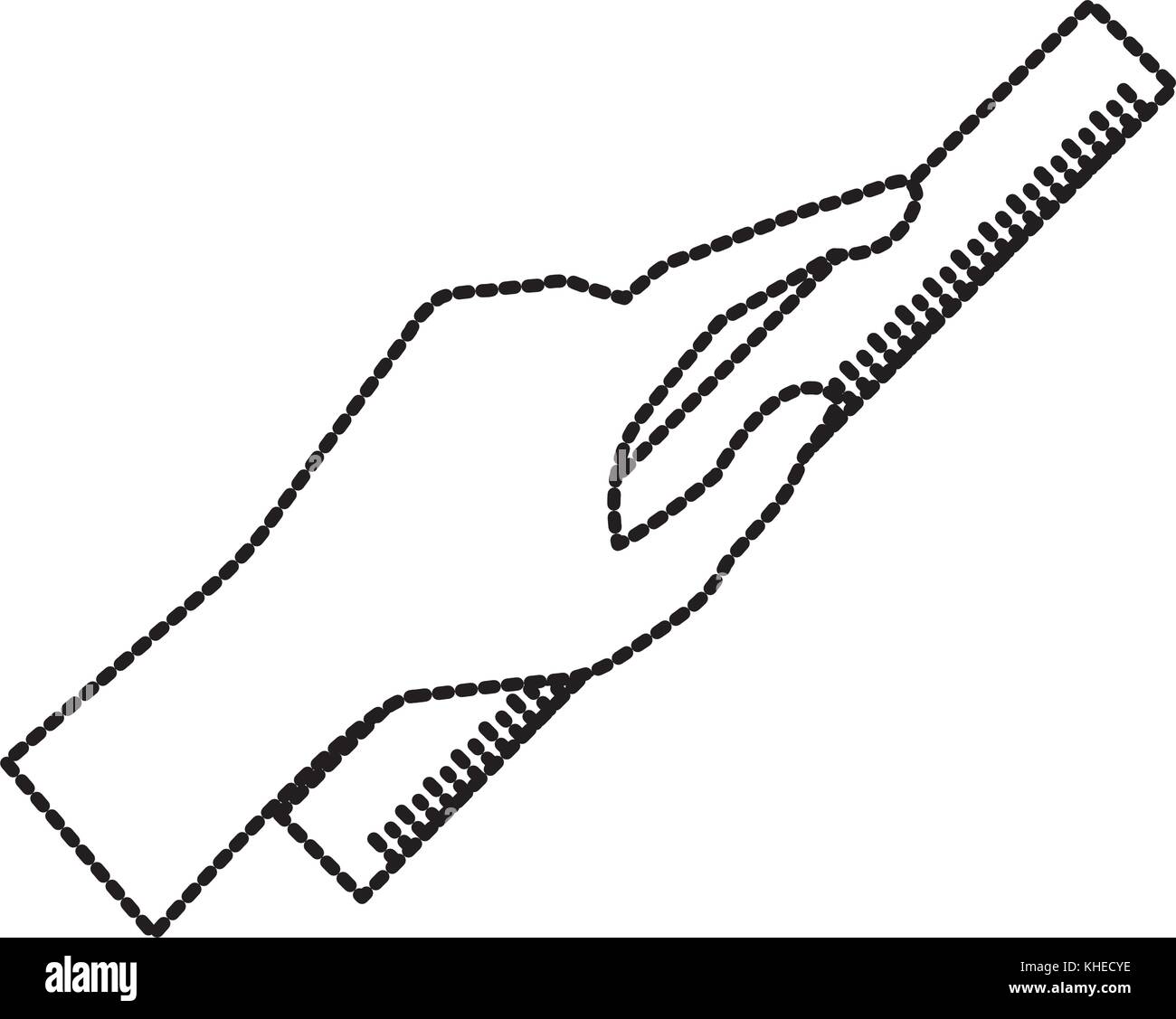 Hand with ruler Stock Vector Image & Art - Alamy