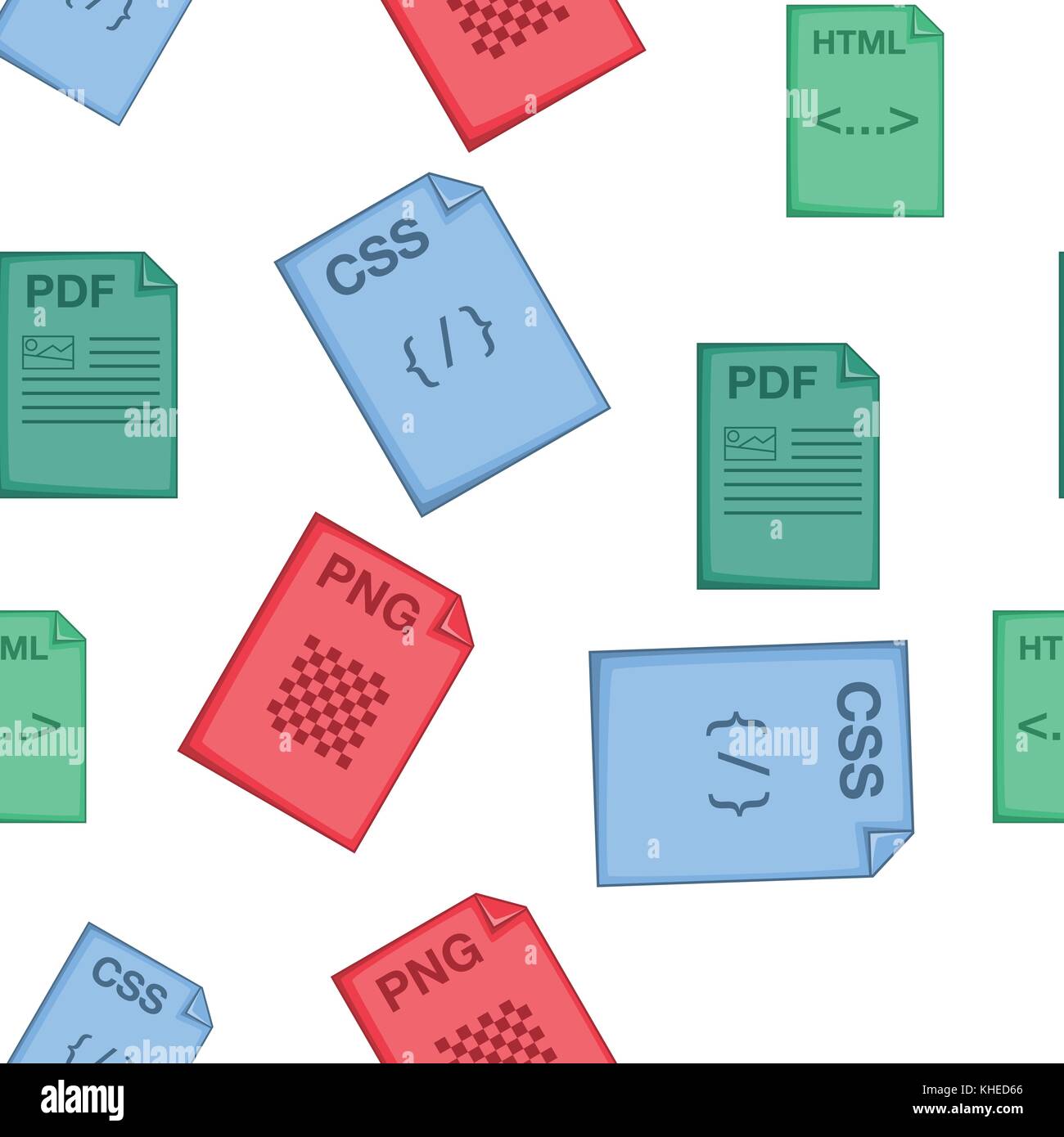 Files pattern, cartoon style Stock Vector Image & Art - Alamy