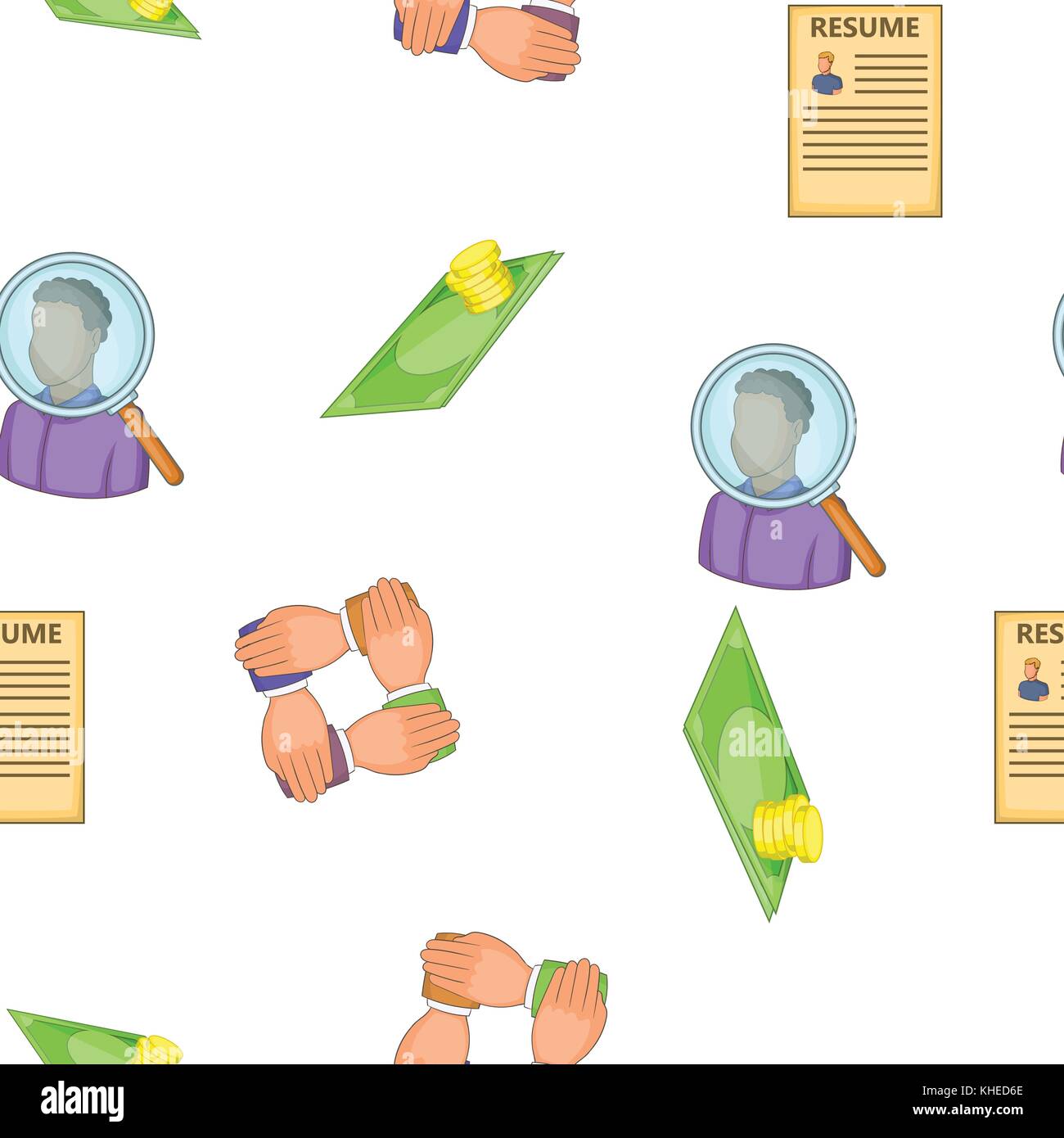 Job search pattern, cartoon style Stock Vector Image & Art - Alamy
