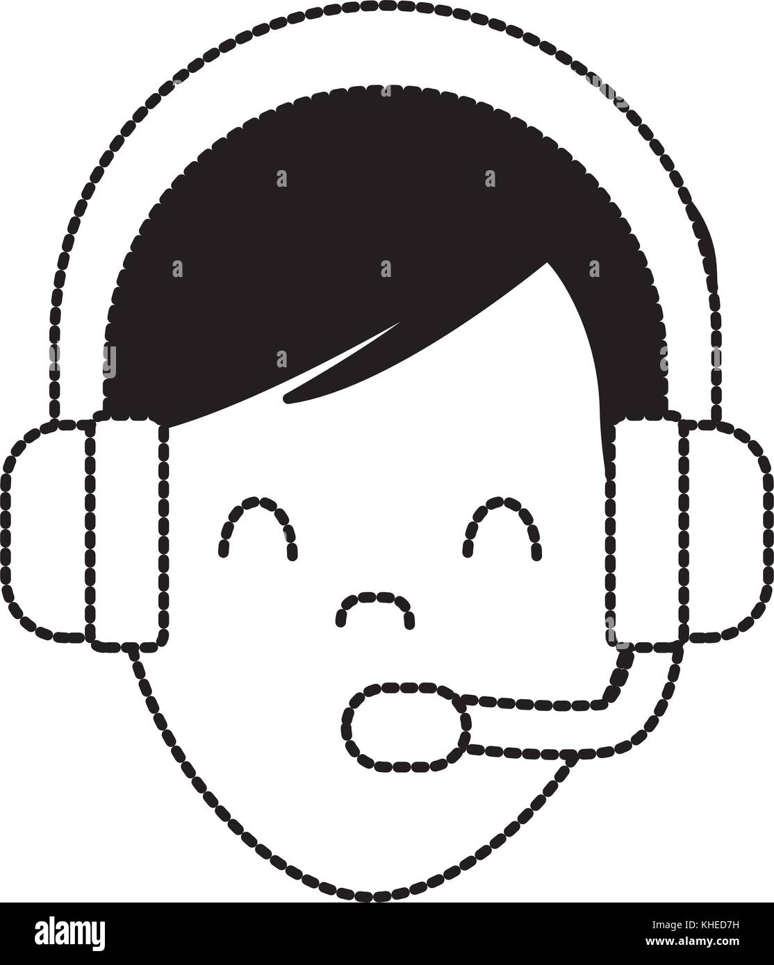 Call center man avatar Stock Vector Image & Art - Alamy