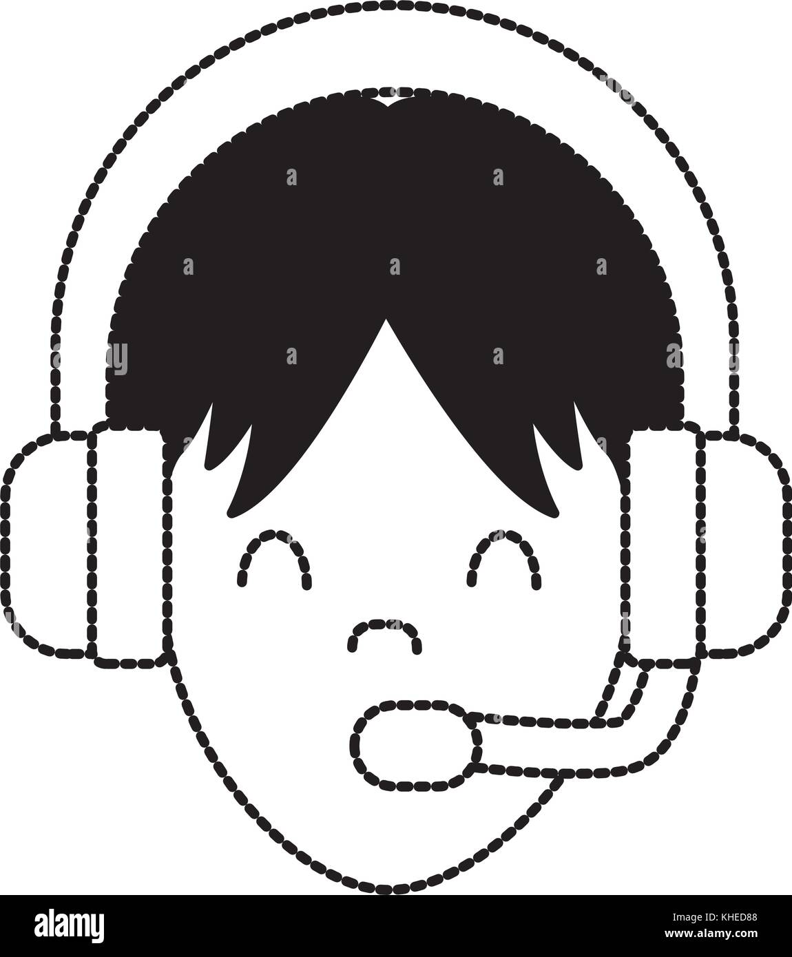 Call center man avatar Stock Vector Image & Art - Alamy