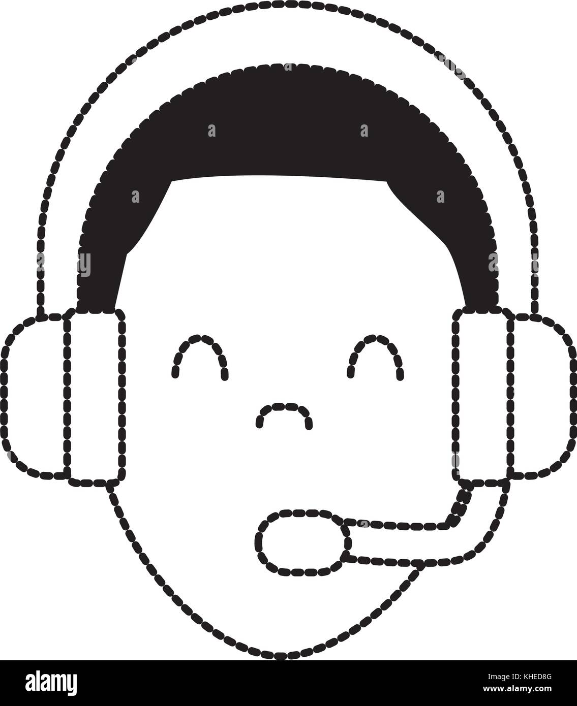 Call center man avatar Stock Vector Image & Art - Alamy
