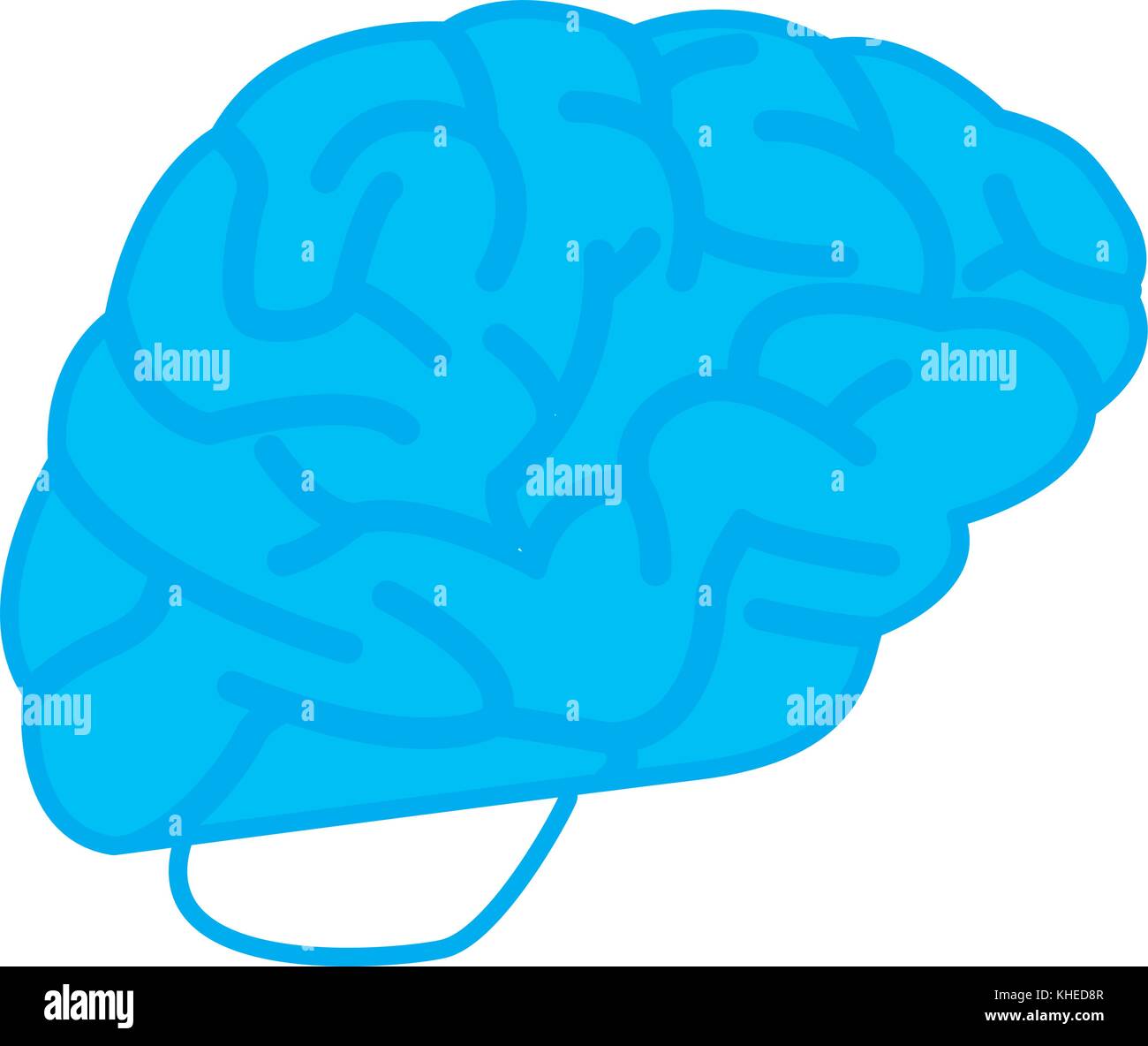 Human brain symbol Stock Vector Image & Art - Alamy